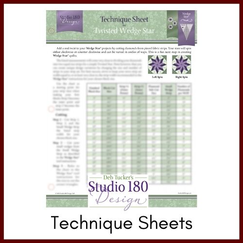 Studio 180 Technique Sheets – Quilters Cupboard Uxbridge