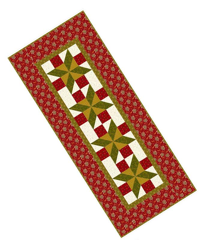 Baubles & Balsam Table Runner Kit - 28" x 52" - Includes Pattern & Bin ...