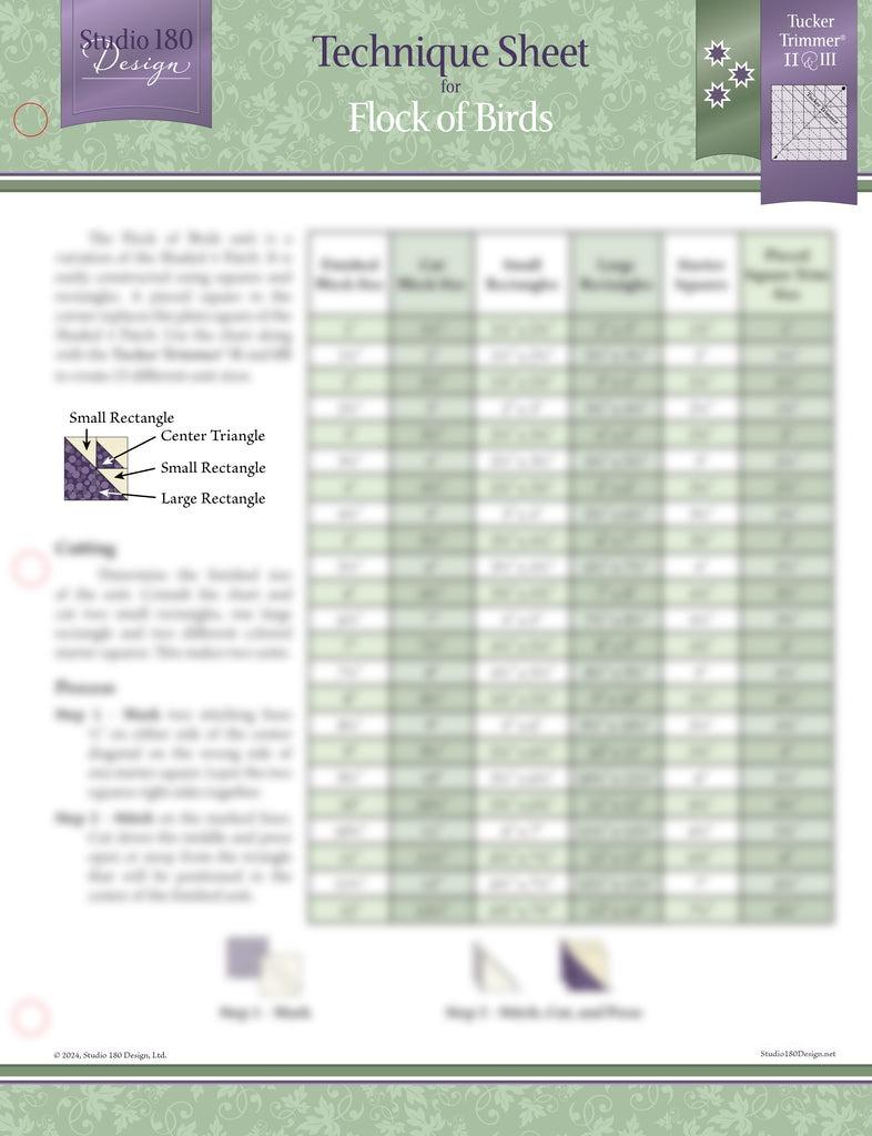 Flock of Birds Technique Sheet by Studio 180 Designs – Quilters ...