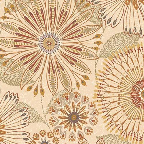 Flora Dora Natural 108" wideback - 3350W-44 Floral Medallions – Quilters Cupboard Uxbridge