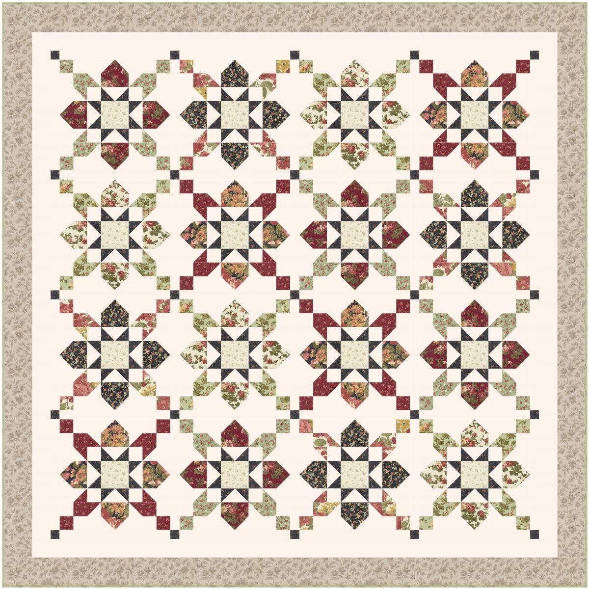 Jubilant Quilt Kit - Ambiance - 63" x 63" - Includes Pattern & Binding ...