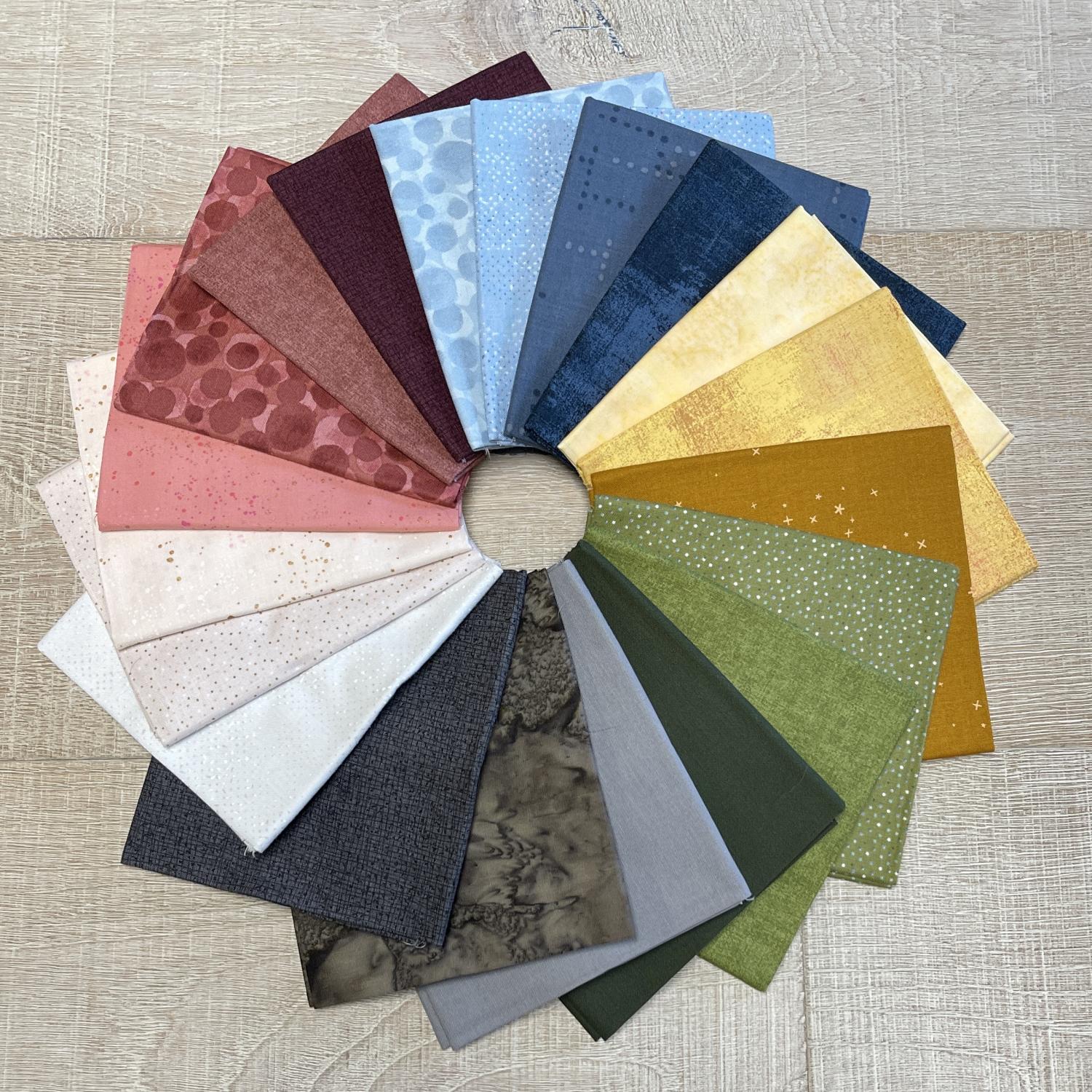 Mixed Basic TERRACOTTA Fat Quarter Bundle - 20 Pieces (19.5" x 21 ...