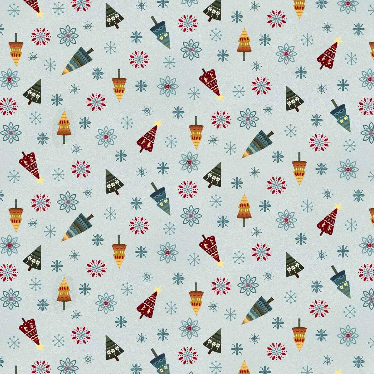Nordic Holiday Tossed Trees - 3608-17 Ice Blue Multi – Quilters ...