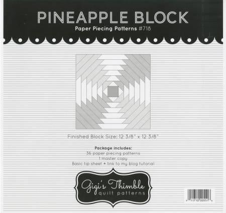 Pineapple Block Paper Piecing Patterns – Quilters Cupboard Uxbridge