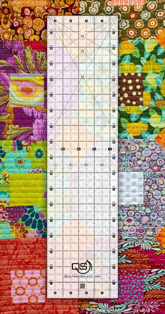 Quilters Select - Crystal Clear Ruler 4.5"x18" - Non-Slip – Quilters ...