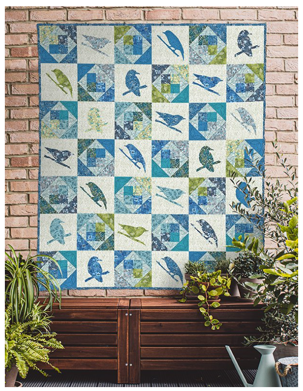 Chirp Quilt Kit - Whimsy - 48.5" x56.5 " - Includes Pattern Book, Fabr ...