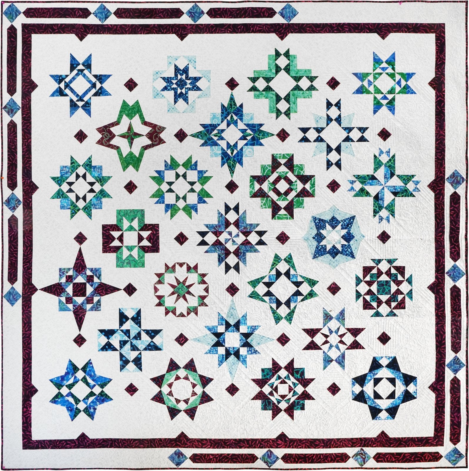 Symphony BOM Pattern - Tucker University - 91" x 91" – Quilters ...