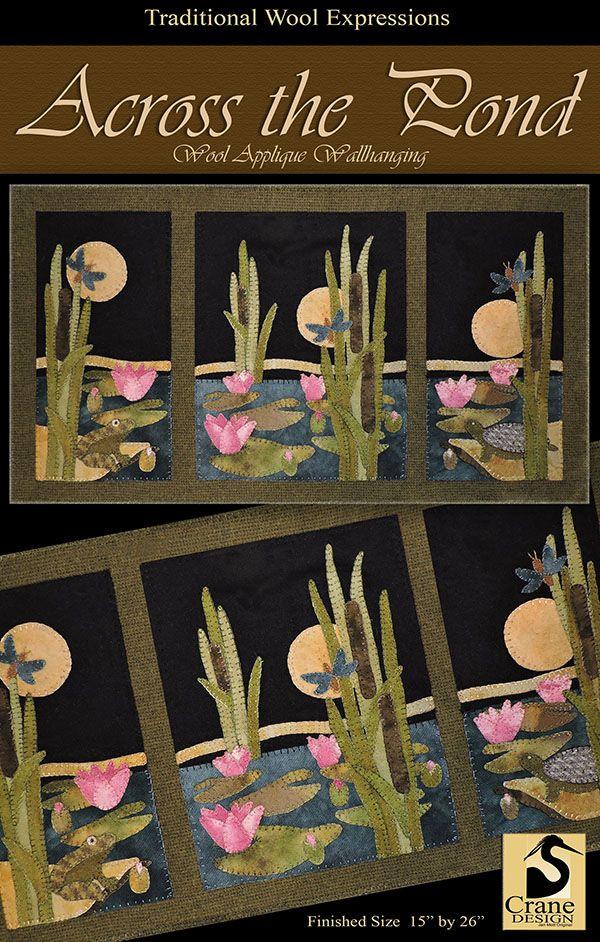 Clearance - Across the Pond Wool Applique Pattern - 15" x 26 ...