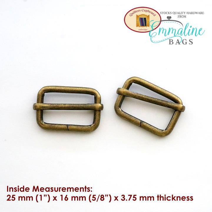 Clearance - Adjustable Strap Slider - Antique Brass - 1" – Quilters ...