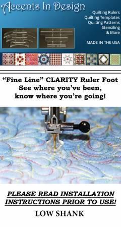 Fine Line Clarity Ruler Foot Low Shank – Quilters Cupboard Uxbridge