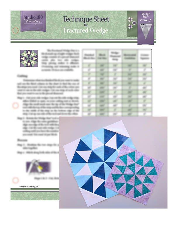 Fractured Wedge Technique Sheet – Quilters Cupboard Uxbridge