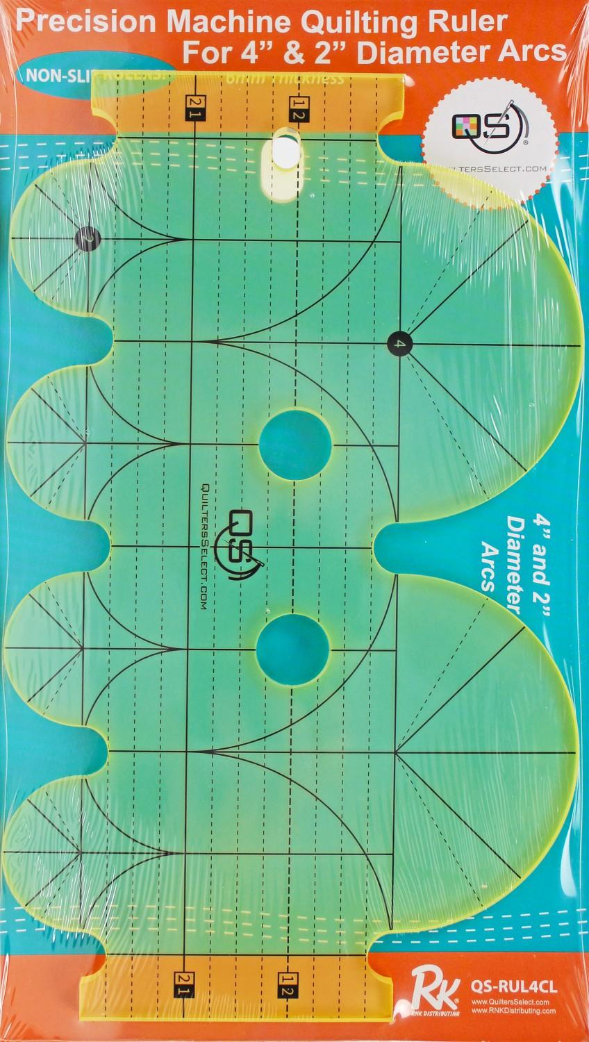 Machine Quilting Ruler - 4" and 2" - Quilters Select – Quilters ...