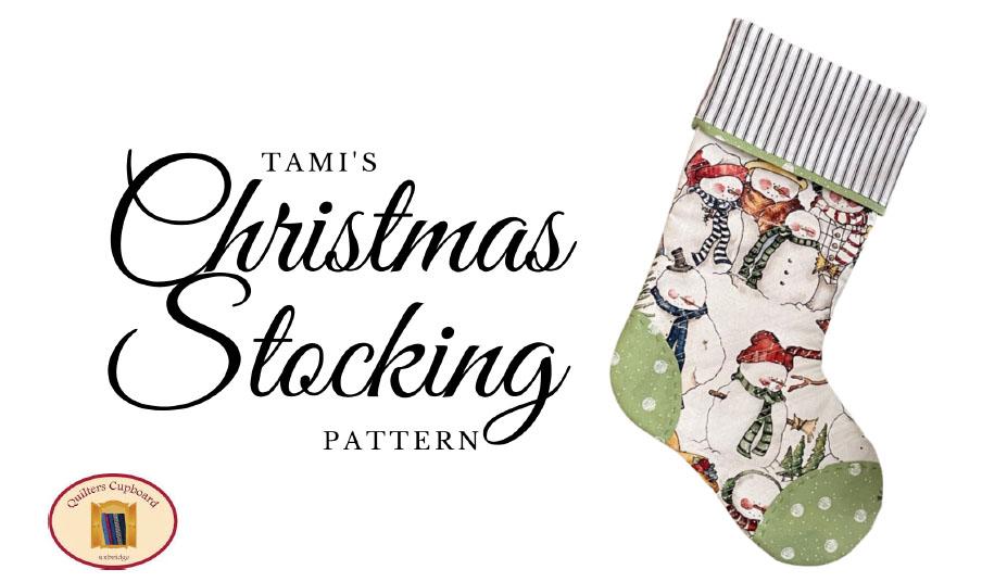 Tami's Christmas Stocking Pattern (Paper) - Tami Baker – Quilters ...